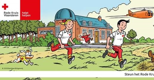 Rode Kruis deelt stickers gratis uit, maar vraagt bijdrage | Ring